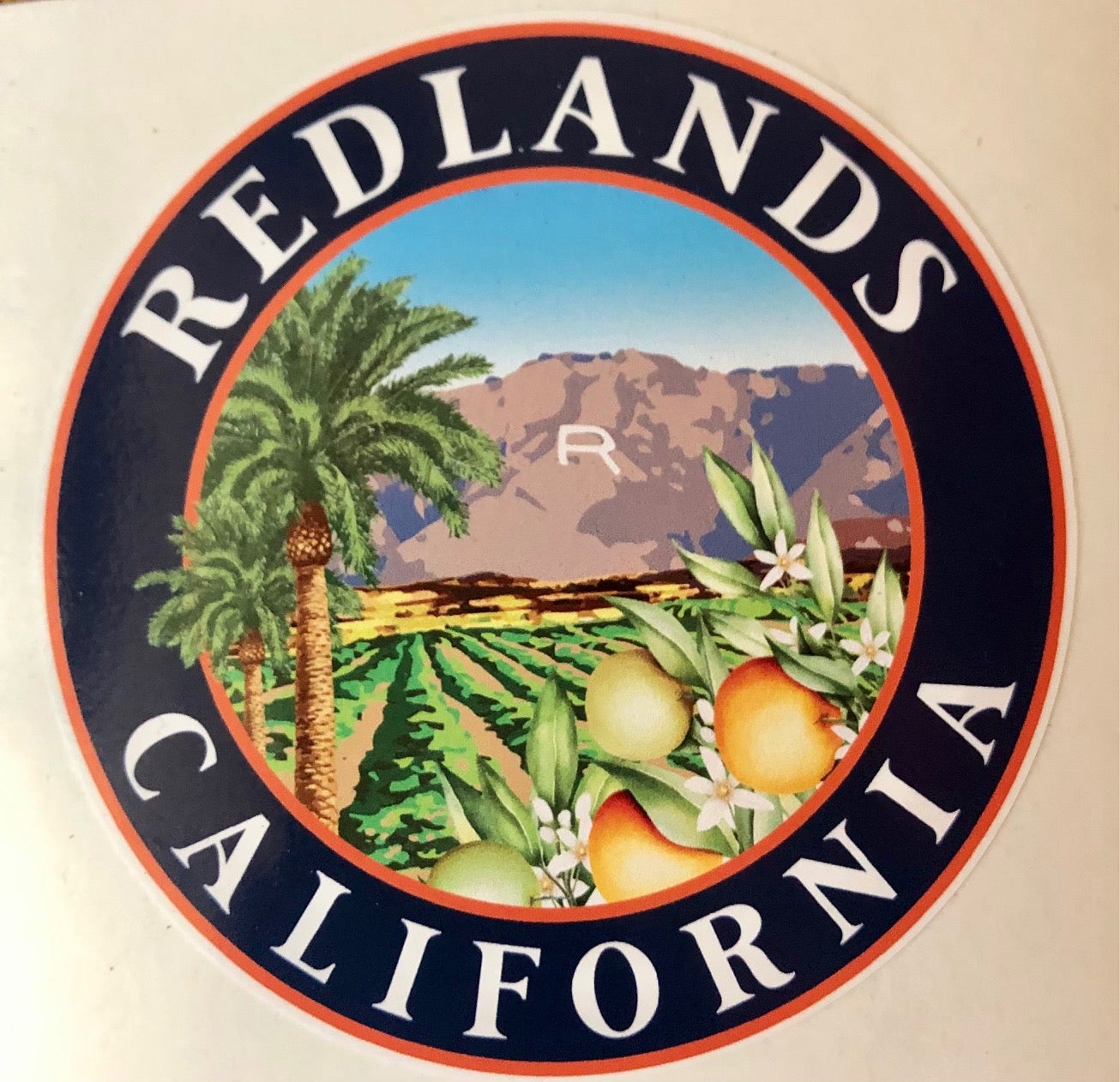 Sticker - Round Redlands California | Redlands Visitor Center